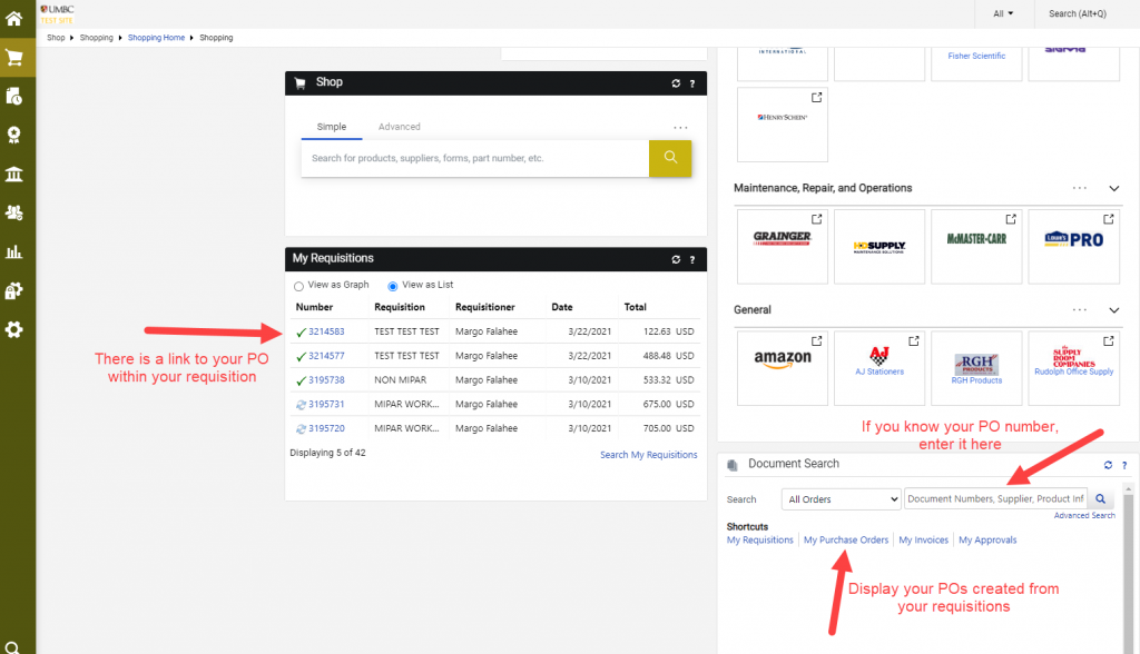 PAW PO Invoice Instructions – Business Services - UMBC